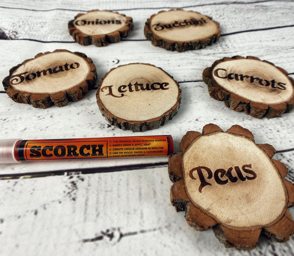 Easy Garden Signs | DIY Garden Decor - Scorch Marker