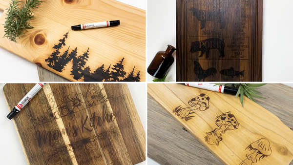 Wood Cutting Board Ideas - Scorch Marker