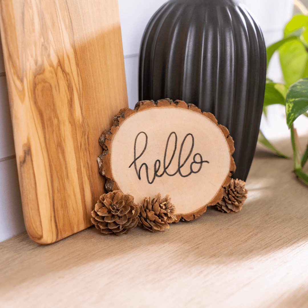 Best Wood Rounds for Crafts - Scorch Marker