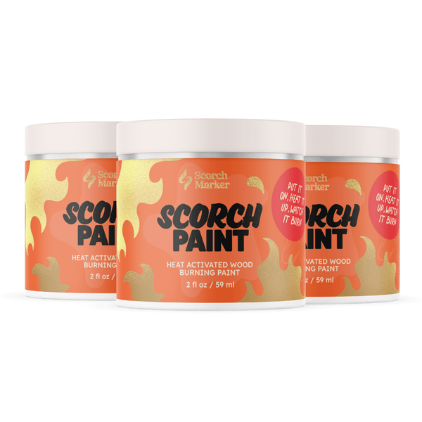 Scorch Paint - 3 Pack | Heat Activated Craft Liquid - Scorch Marker