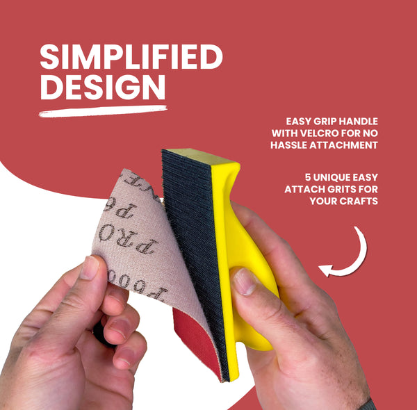 Reusable Mesh Hand Sanding Kit With 5 Grits 16 pcs - Scorch Marker